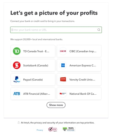 How to connect a new bank account / credit card to Quickbooks (QBO)